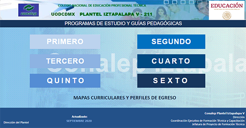 Programas y Guías de Estudio | CONALEP CDMX - IZTAPALAPA V
